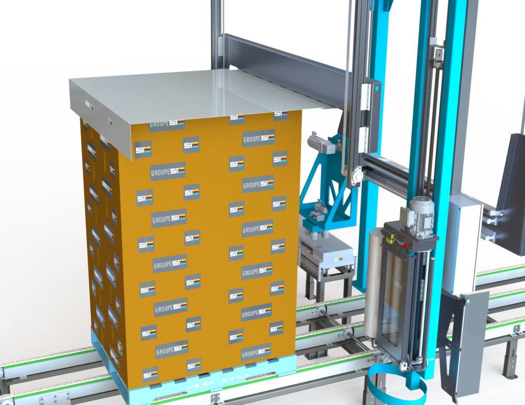 Emballeuse et palettiseur MFPWT - Nos produits - Groupe STE